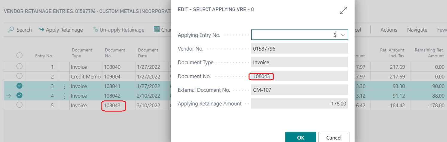 Manual Application for Retainage | HomeBuilder Docs